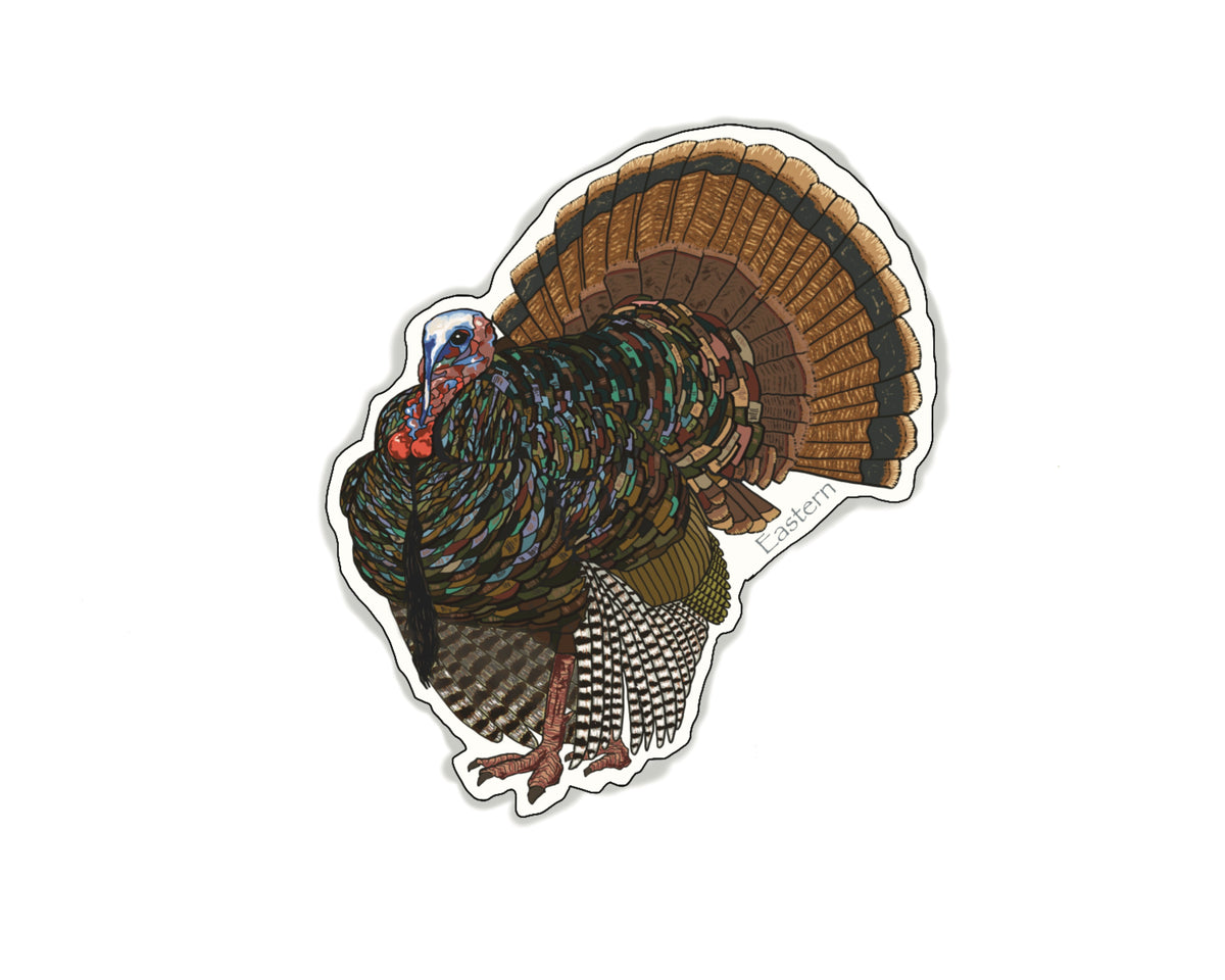 #6.52 Eastern Turkey Sticker – TroutMountainWorks