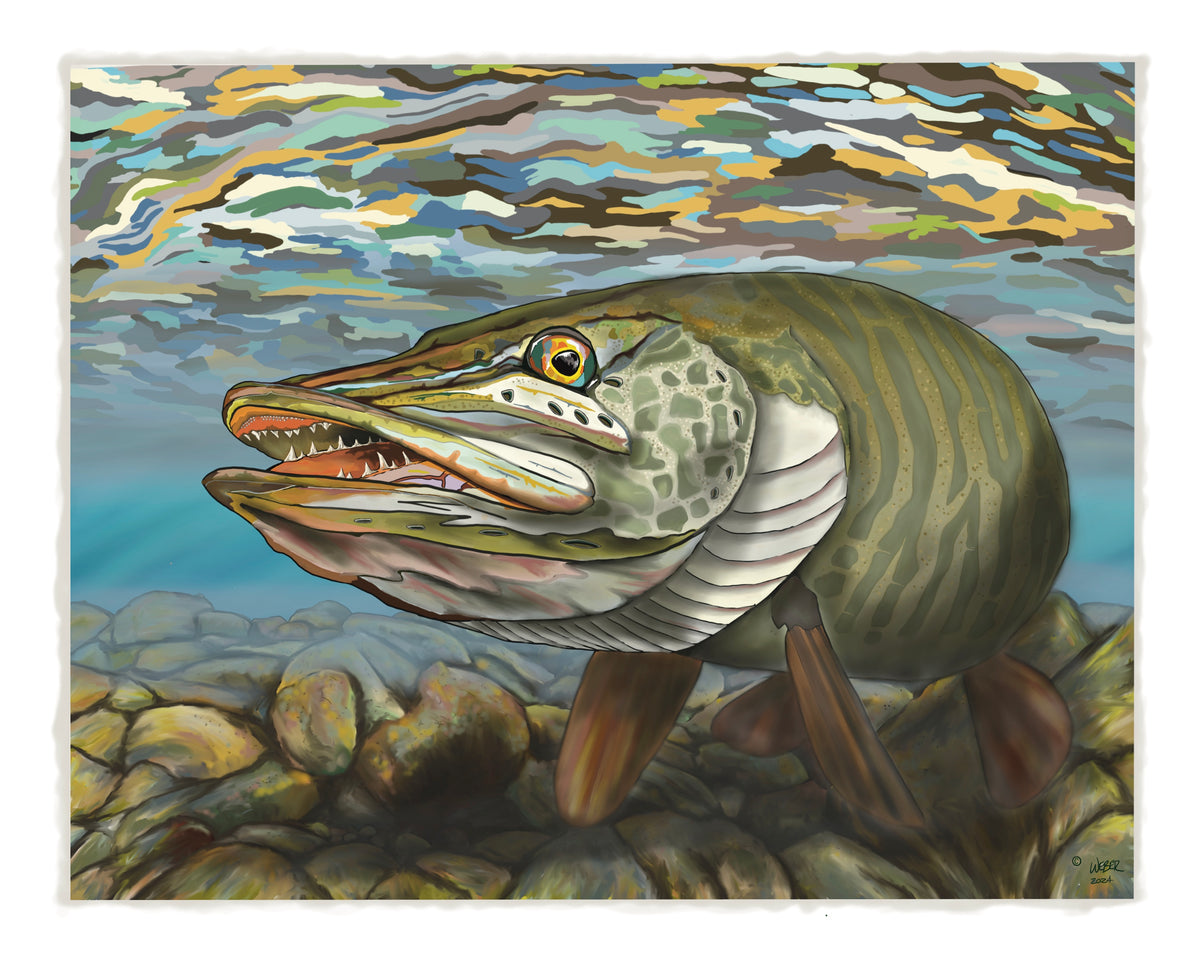 Muskie Smile Print – TroutMountainWorks