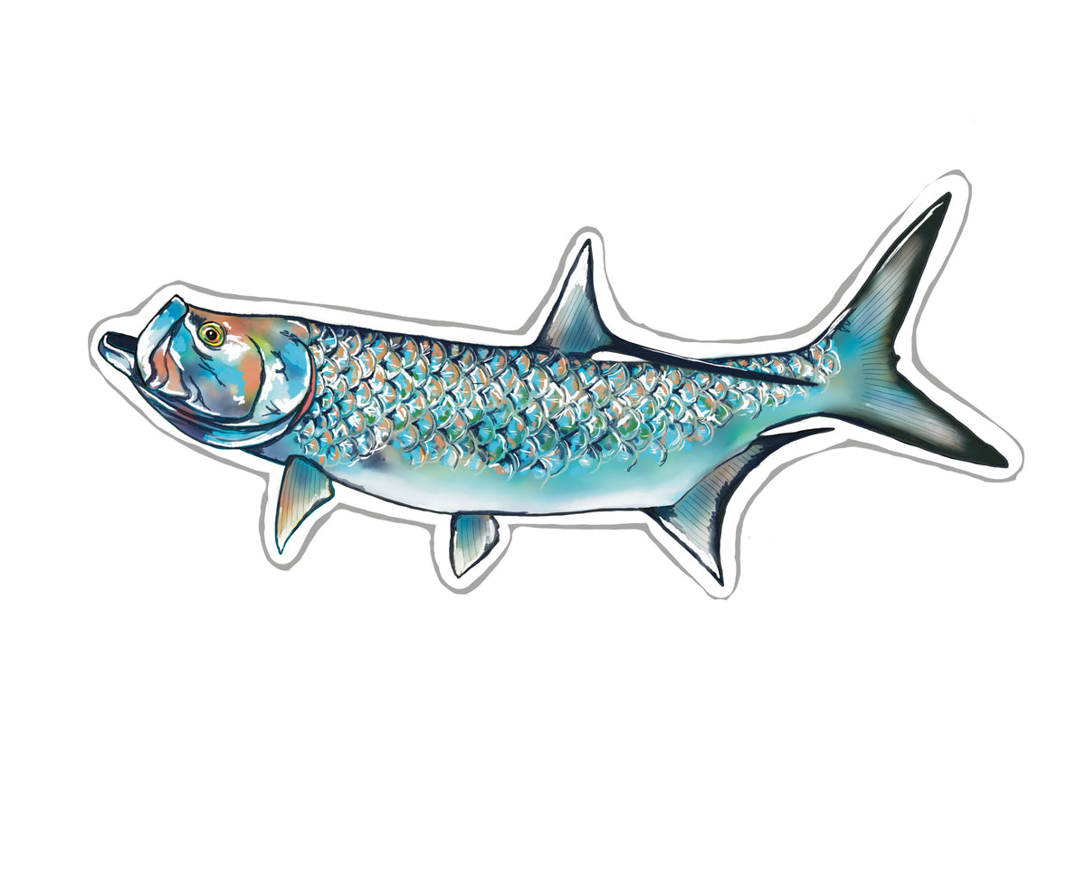 #5.3 Tarpon Fish Sticker – TroutMountainWorks